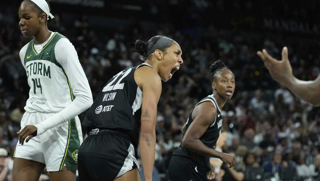 Aces' A'ja Wilson earns historic fourth WNBA MVP award