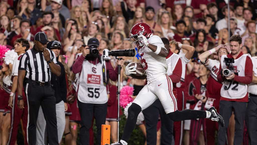 Germie Bernard's 2 late TDs help No. 4 Alabama rally past South ...