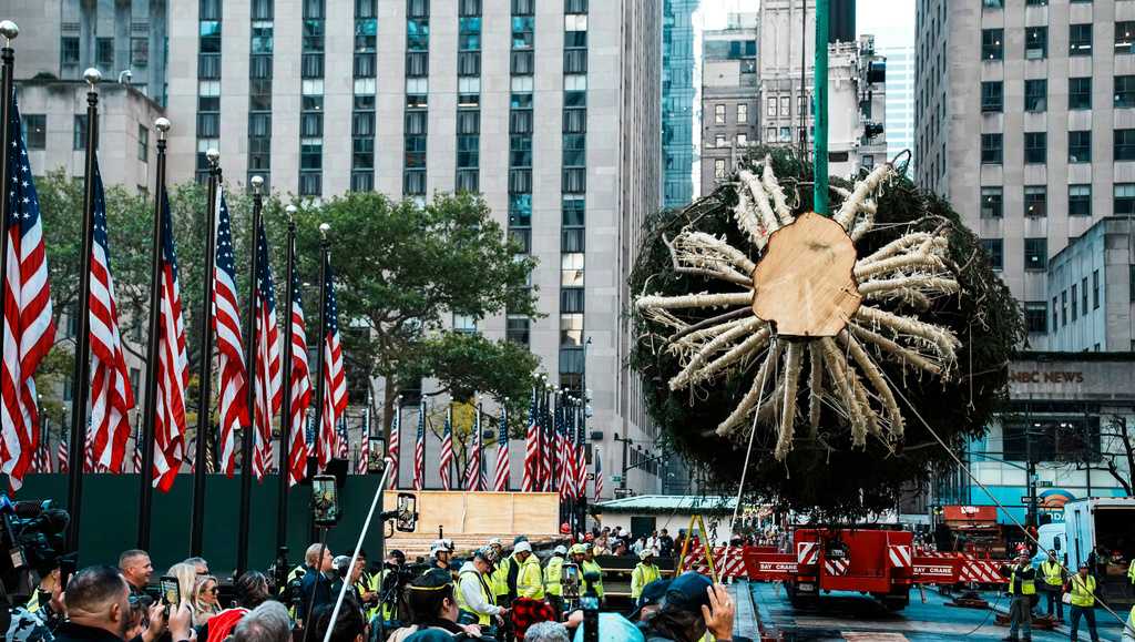 Rockefeller Center tree arrives, kicking off NYC holidays
