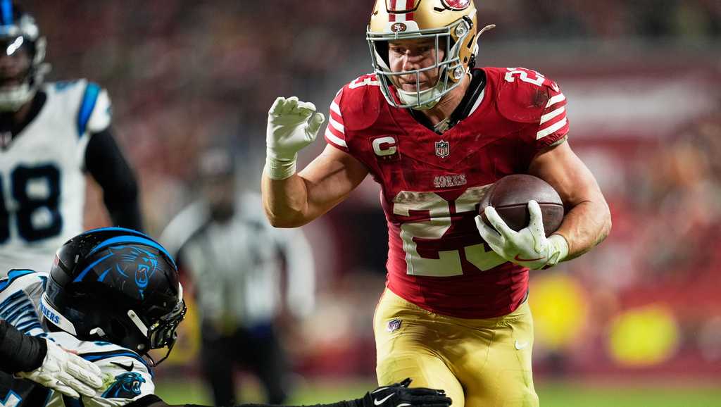 Christian McCaffrey helps lead 49ers to victory over Panthers