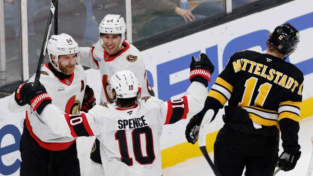 Fabian Zetterlund scores 2 as Senators beat Bruins 6-2 for 4th straight win