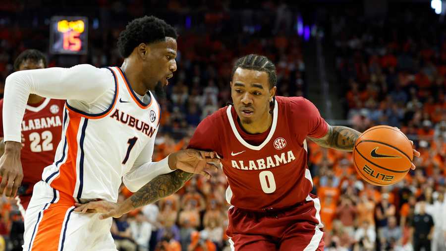 Philon Jr. scores 25 points as Alabama defeats Auburn 96-92