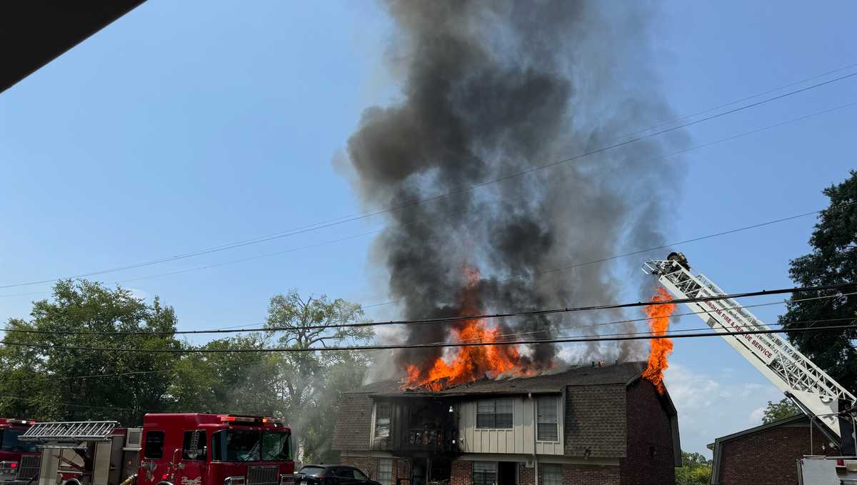 Large apartment fire displaced residents in Birmingham neighborhood