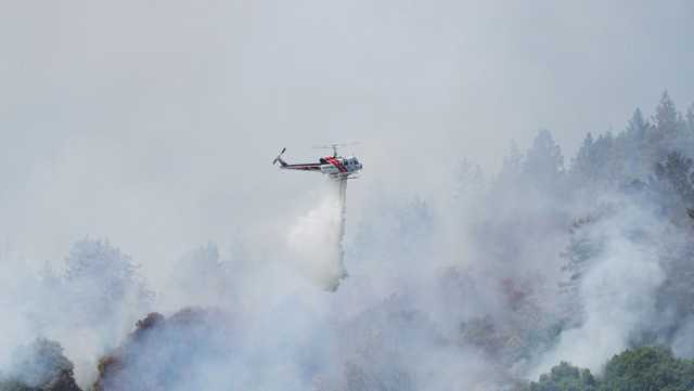Wildfire in Aptos hills contained at 3 acres