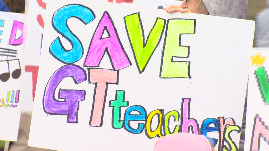 Howard County families protest school budget cuts