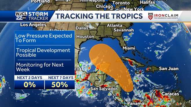 Savannah: New tropical development possible