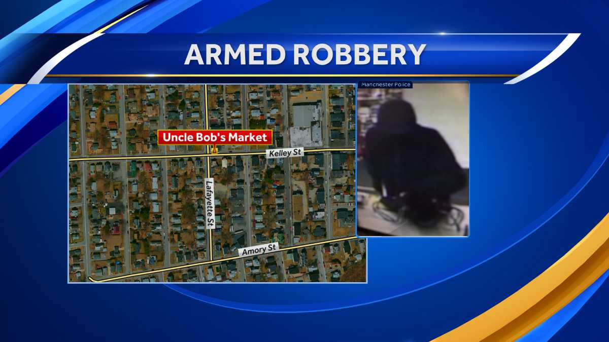 Manchester police seeking convenience store robber