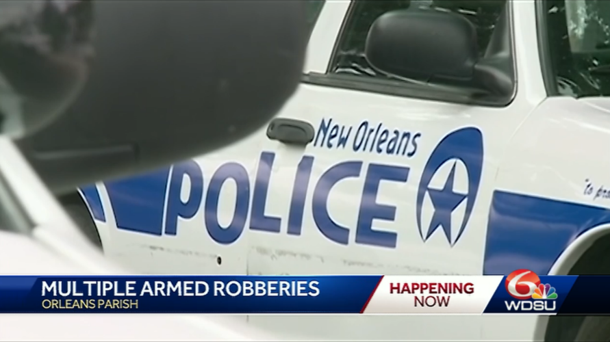 Several armed robberies, at least a dozen victims, within 24 hours