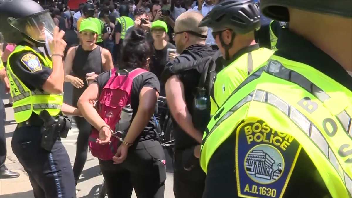 Photos: Crowds gather for protests in Boston