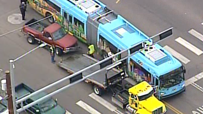 Four ART bus crashes in first week of service