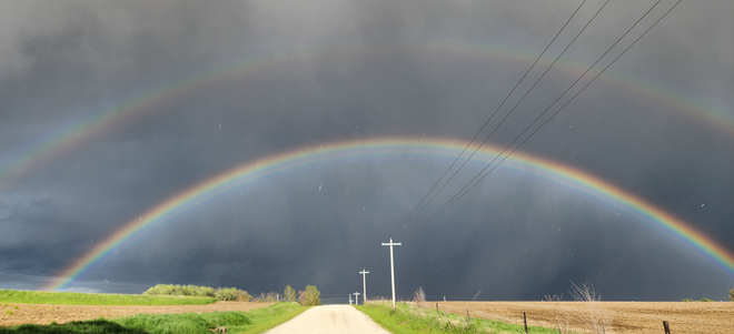 Check out these photos of Iowa rainbows after Tuesday's storms