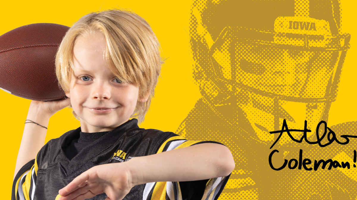 Iowa announces West Des Moines boy as Cy-Hawk Kid Captain