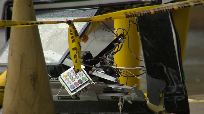 Police searching for suspects involved in botched ATM theft