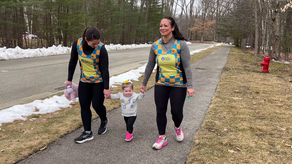 Aunts take on marathon to honor baby with 1 eye, Children’s Hospital
