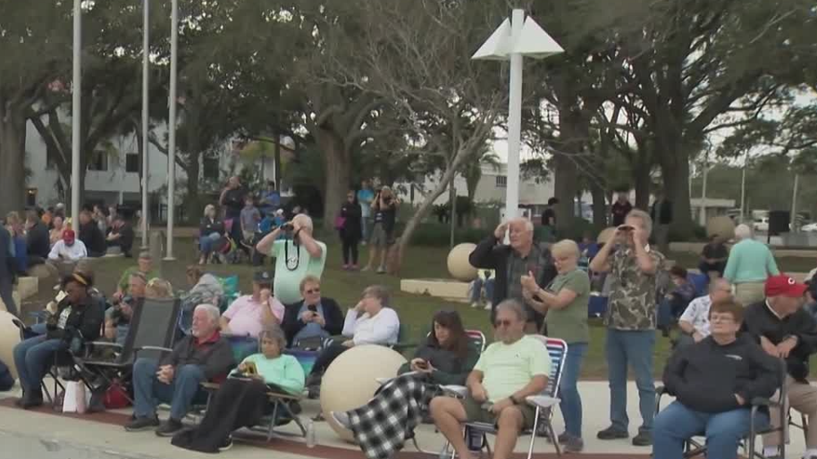 AX-3 launch: Crowds gather at Space View Park