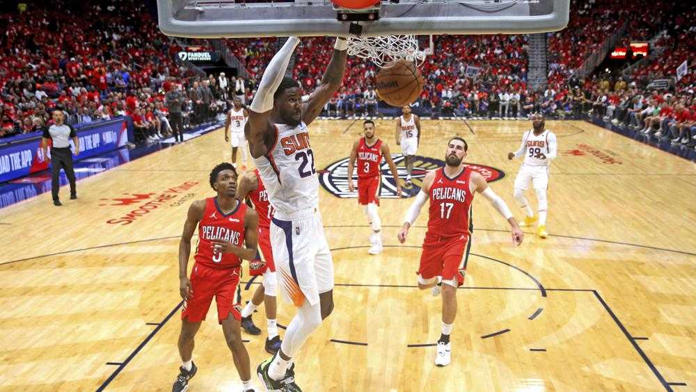 Paul, Ayton help Booker-less Suns beat Pelicans 114-111