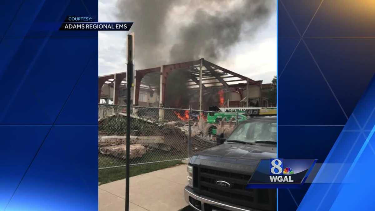 Crews clear fire from Gettysburg College campus