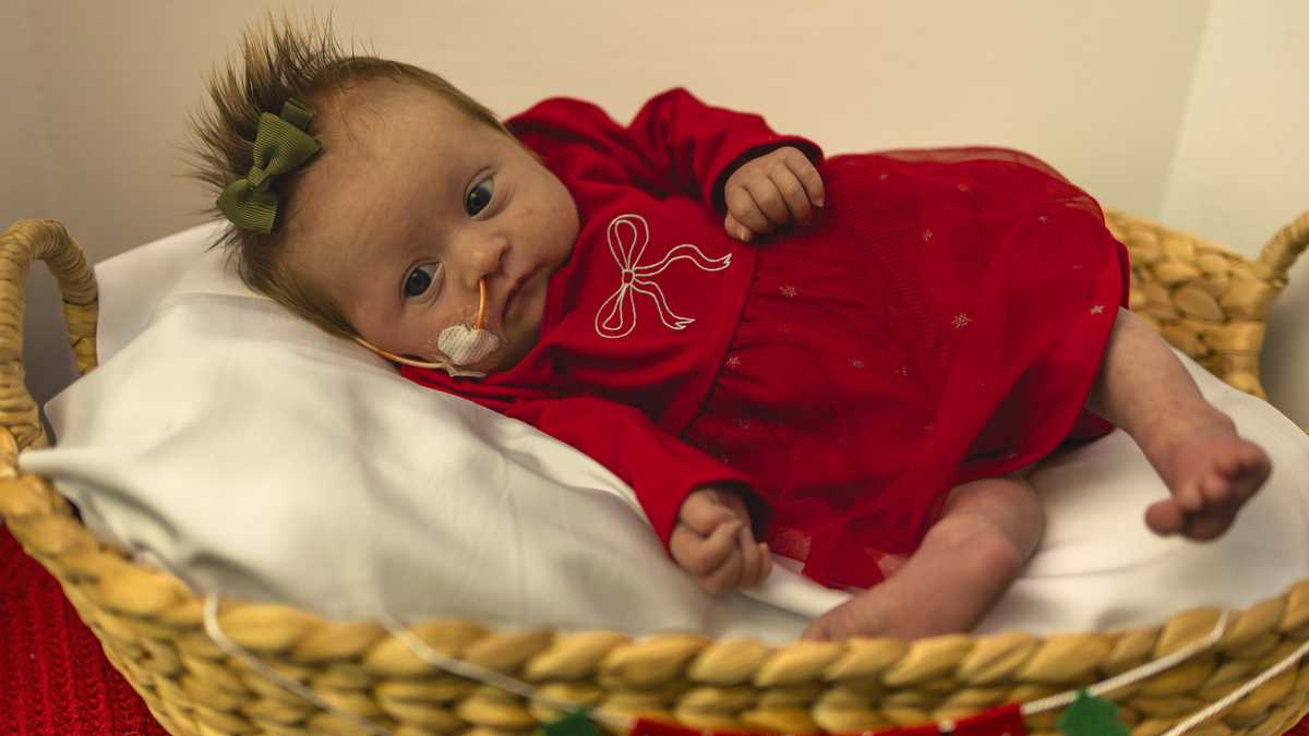 Nurses at Norton Hospital dress up NICU babies for Christmas