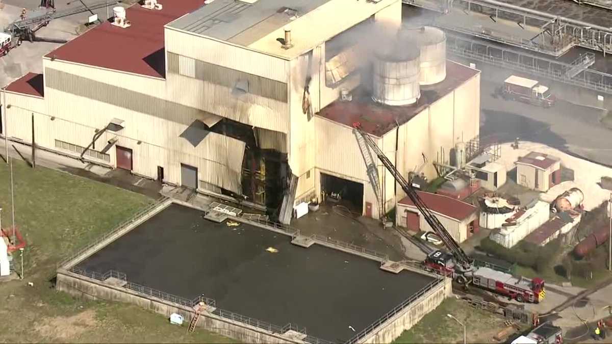 Part of waste water treatment plant explodes in Baltimore County