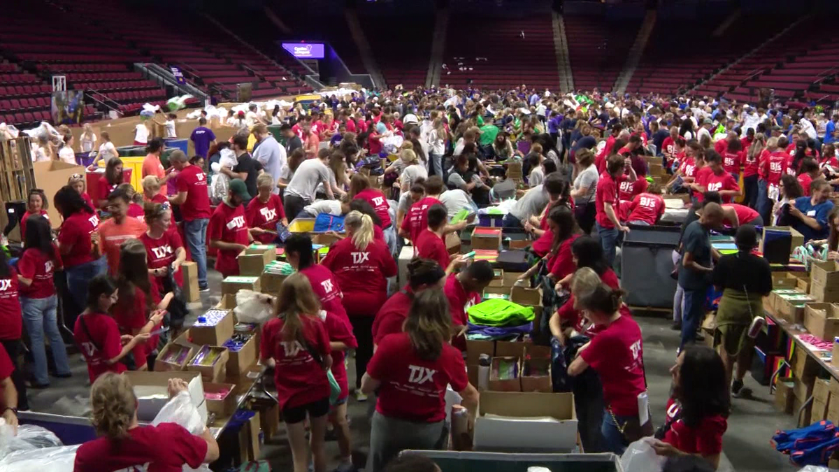 Boston's backpack-a-thon brings school supplies to kids in need