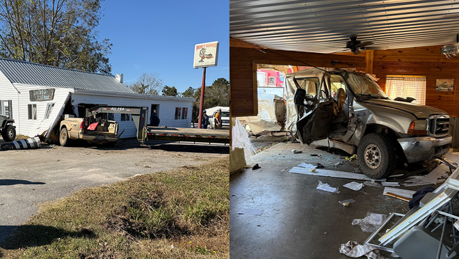 Georgia: 2 lifeflighted after crash sends vehicle into restaurant