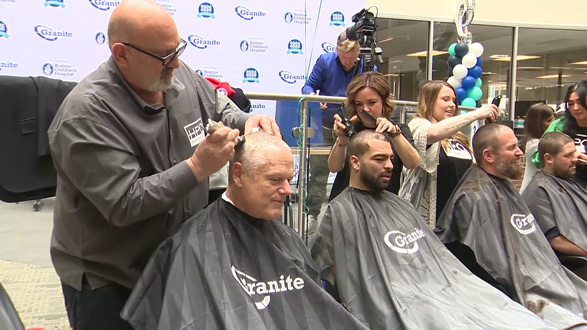 Gov. Baker, former Patriots player Matt Light shave heads for Boston ...