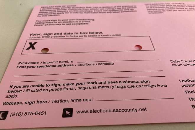 How ballot signatures are verified in Sacramento County