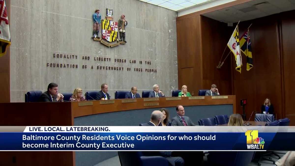 Baltimore County Council hears public comment on county executive ...