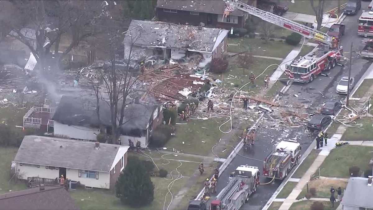 PHOTOS: Home explodes in Baltimore County