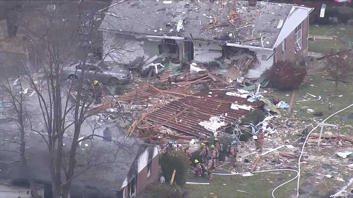 PHOTOS: Home explodes in Baltimore County