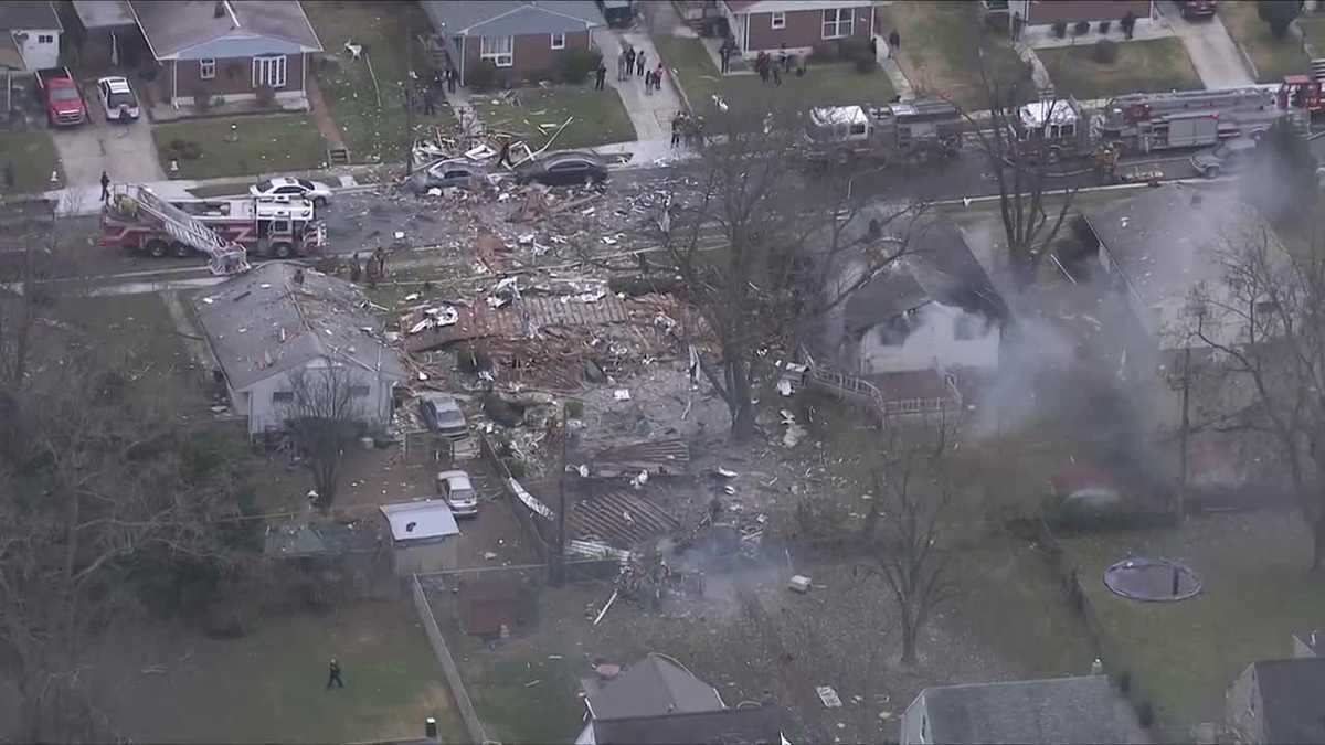 PHOTOS: Home explodes in Baltimore County