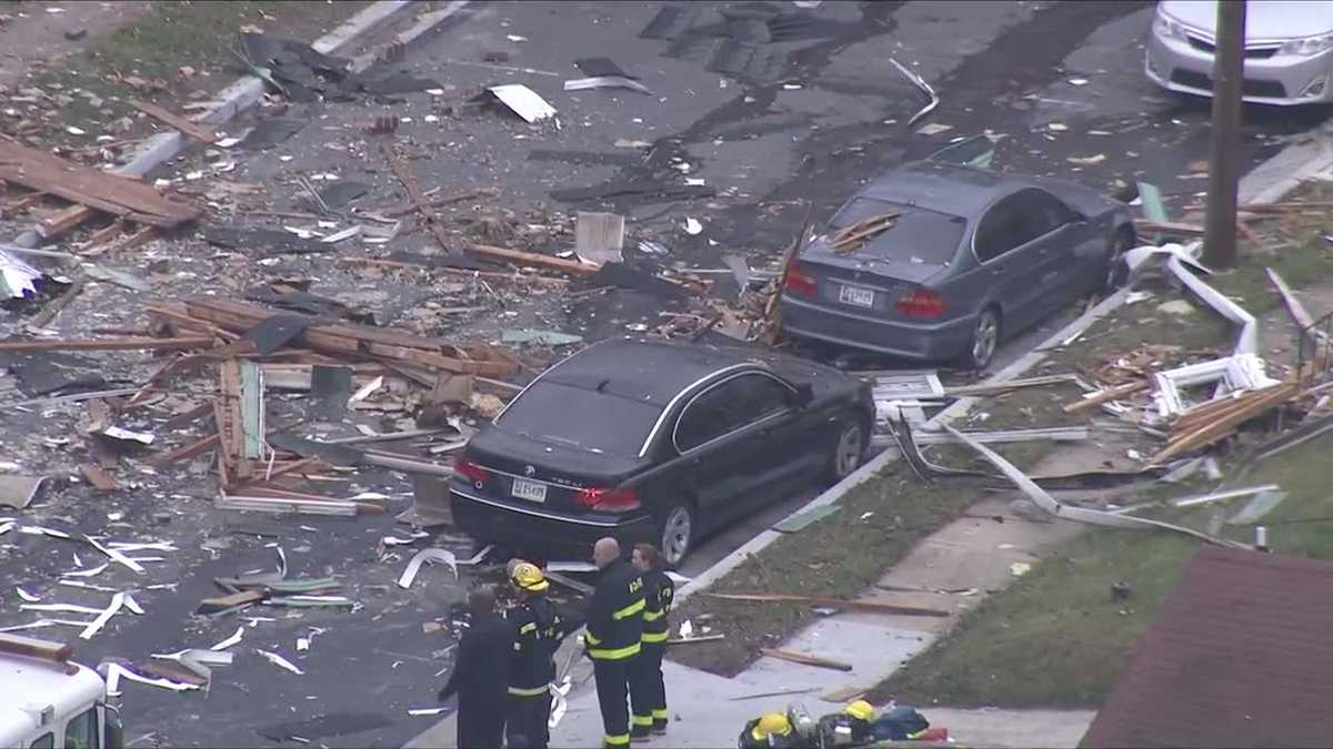 PHOTOS: Home explodes in Baltimore County