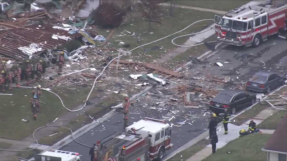 PHOTOS: Home explodes in Baltimore County
