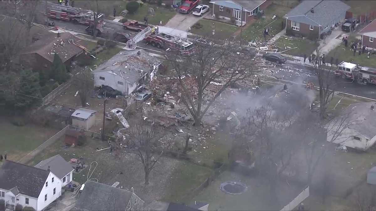 PHOTOS: Home explodes in Baltimore County