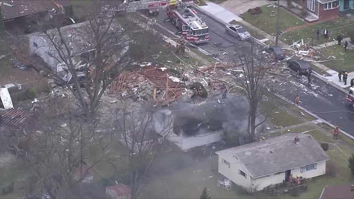 PHOTOS: Home explodes in Baltimore County