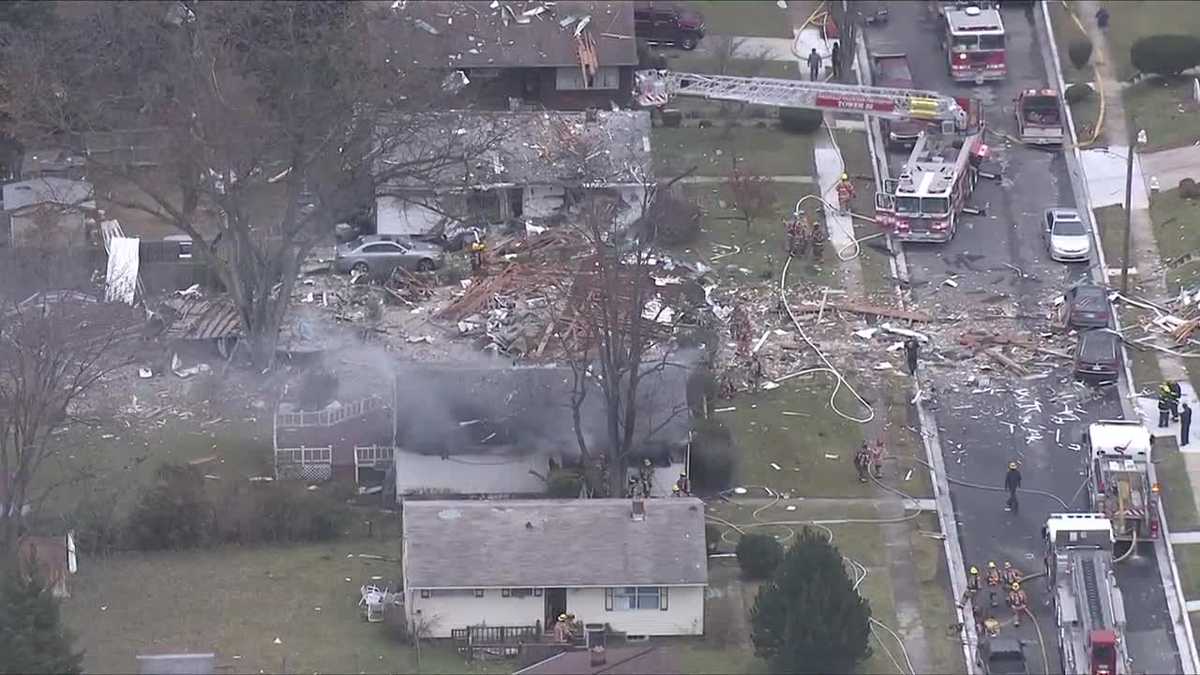 PHOTOS: Home explodes in Baltimore County