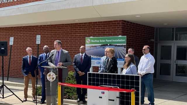 Baltimore County touts its largest solar energy project