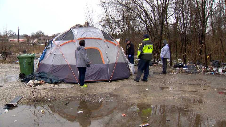 Advocates bring services to homeless encampment in Baltimore