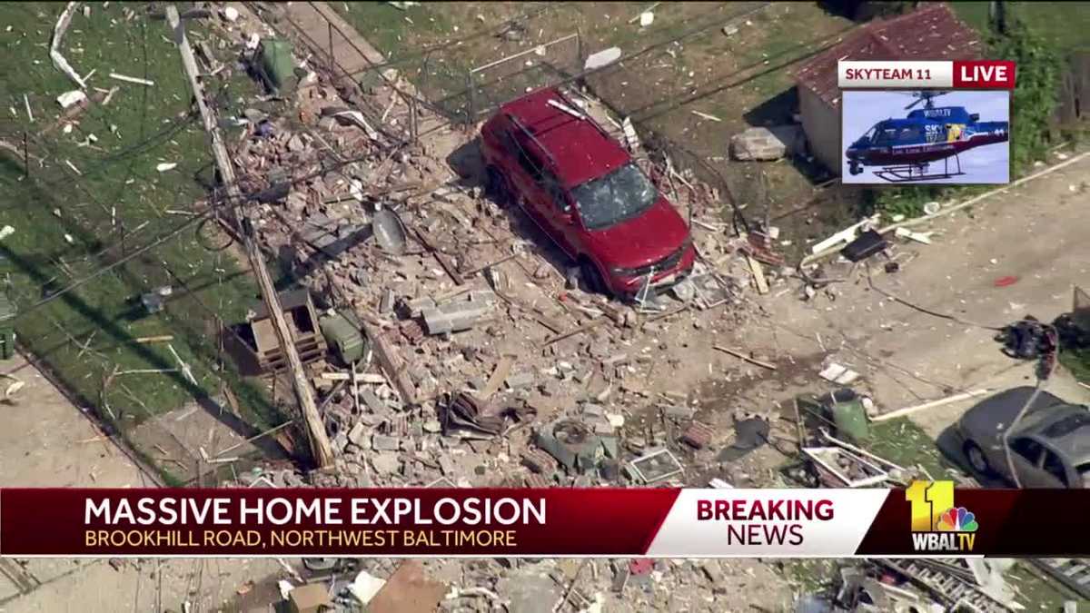 Baltimore rowhome explosion in photos