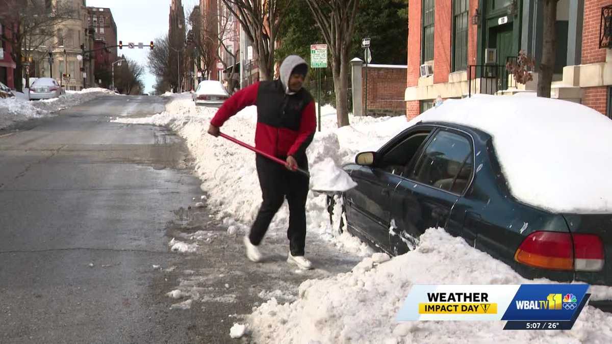 Baltimore snow, ice: How long will the cleanup take?