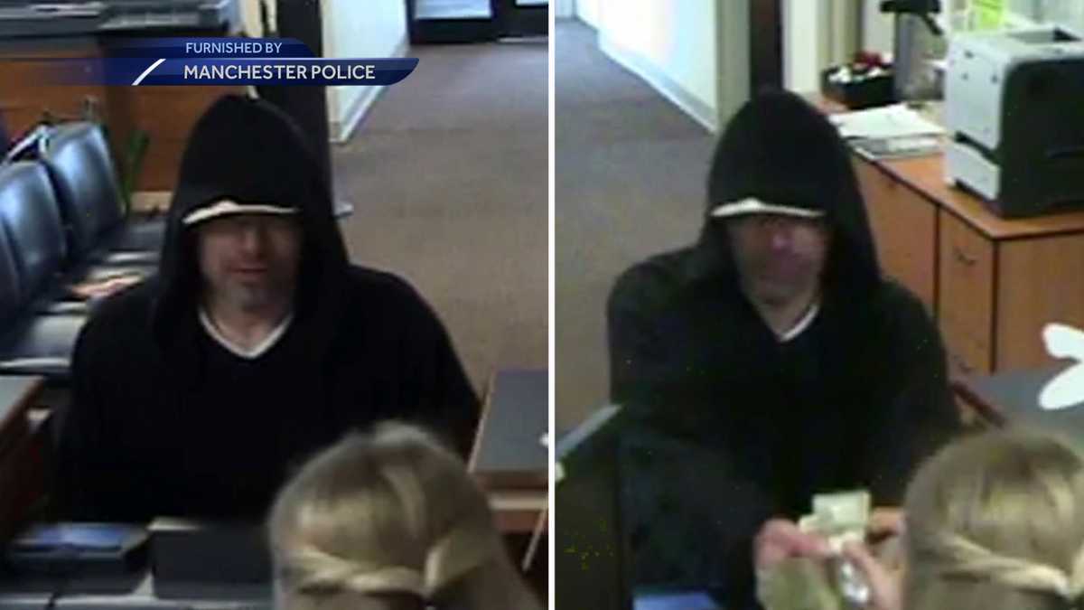 Manchester police looking for bank robber