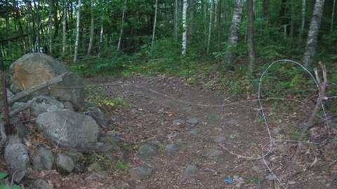 Barbed wire found stretched across hiking trail