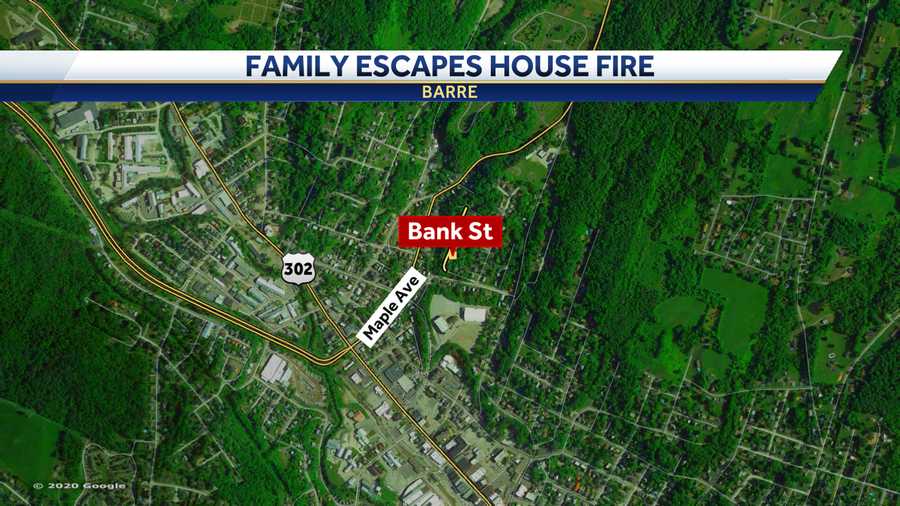 Family escapes house fire in Barre