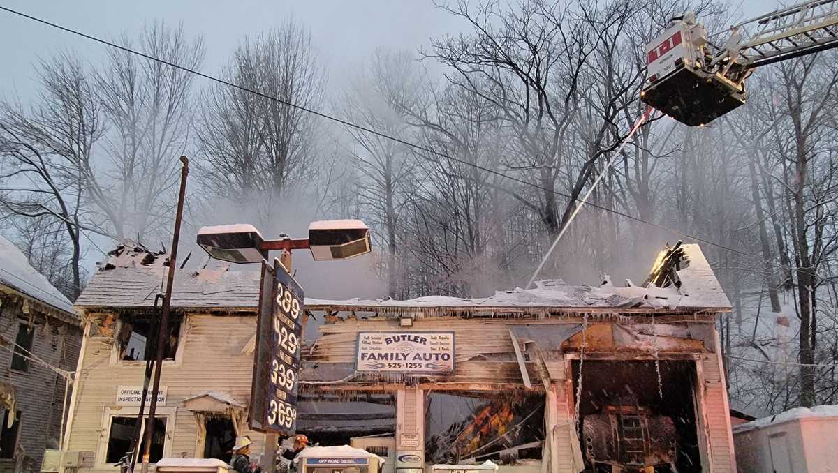 Butler Family Auto in Barton destroyed by fire