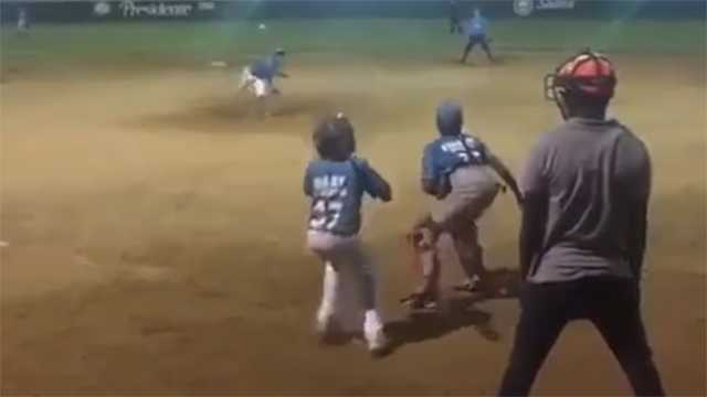 Ridiculous video shows young baseball player making jaw-dropping move