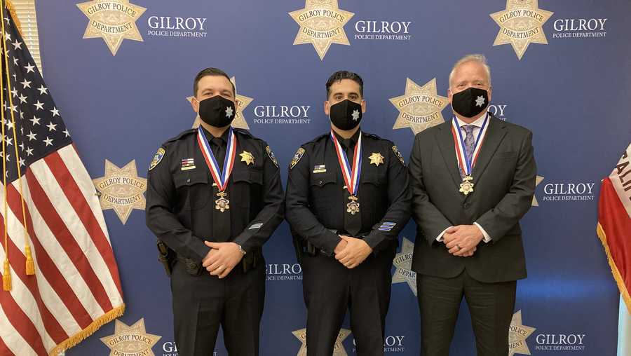 Gilroy officers assigned to Gilroy Garlic Festival receive Medal of Valor