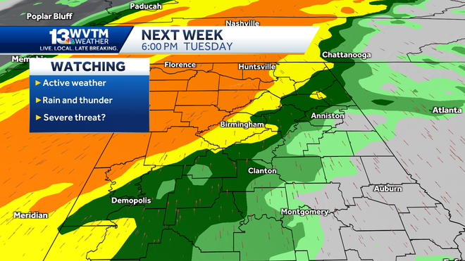Alabama's weather forecast: Cool mornings and warm afternoons