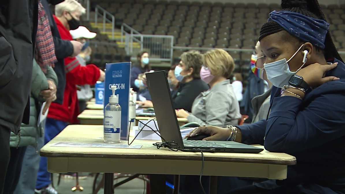 BB&T Arena transforms into one of region's largest vaccine sites