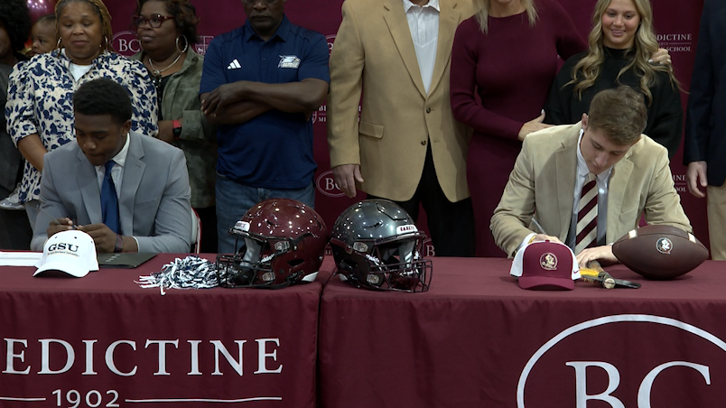 Student-athletes celebrate Early National Signing Day