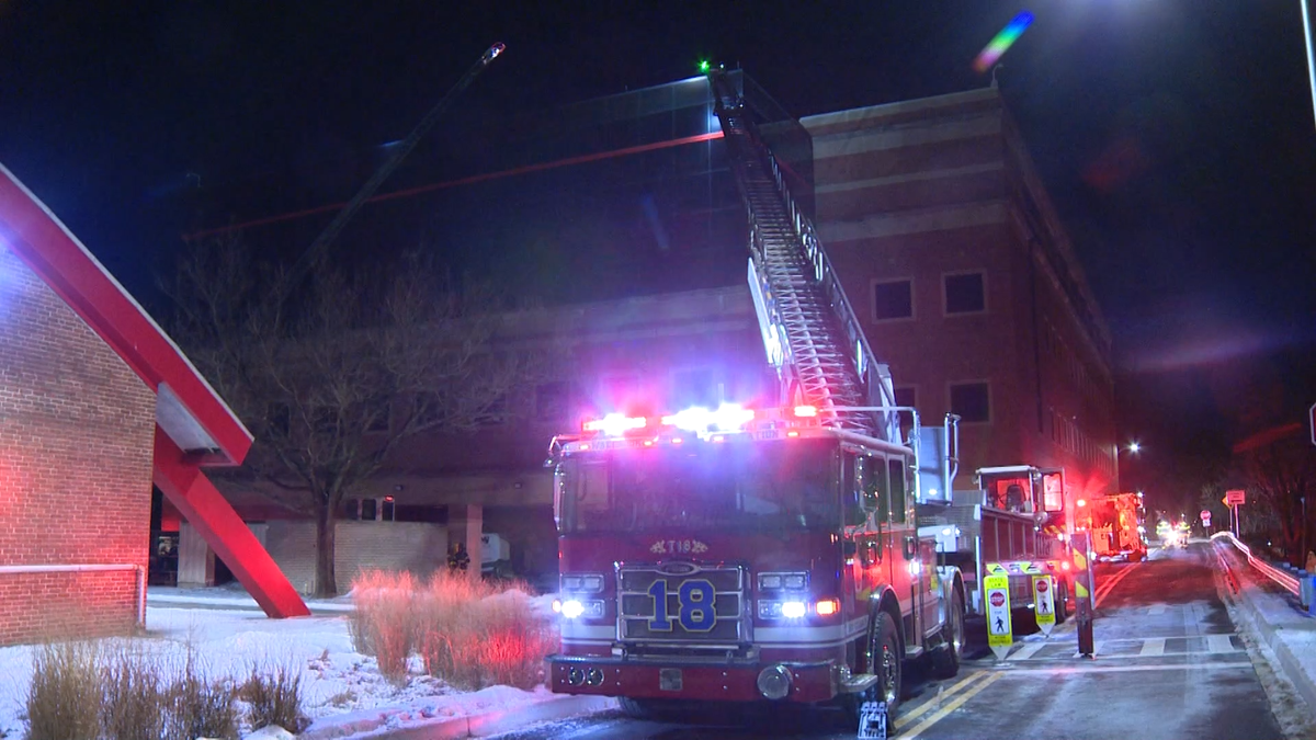 Fire strikes building at Baltimore City Community College
